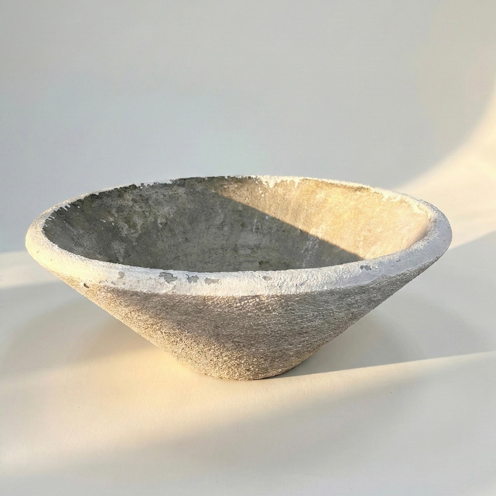Mid Century Concrete Conical Planter pot Australian piece era 1960s Wi ...